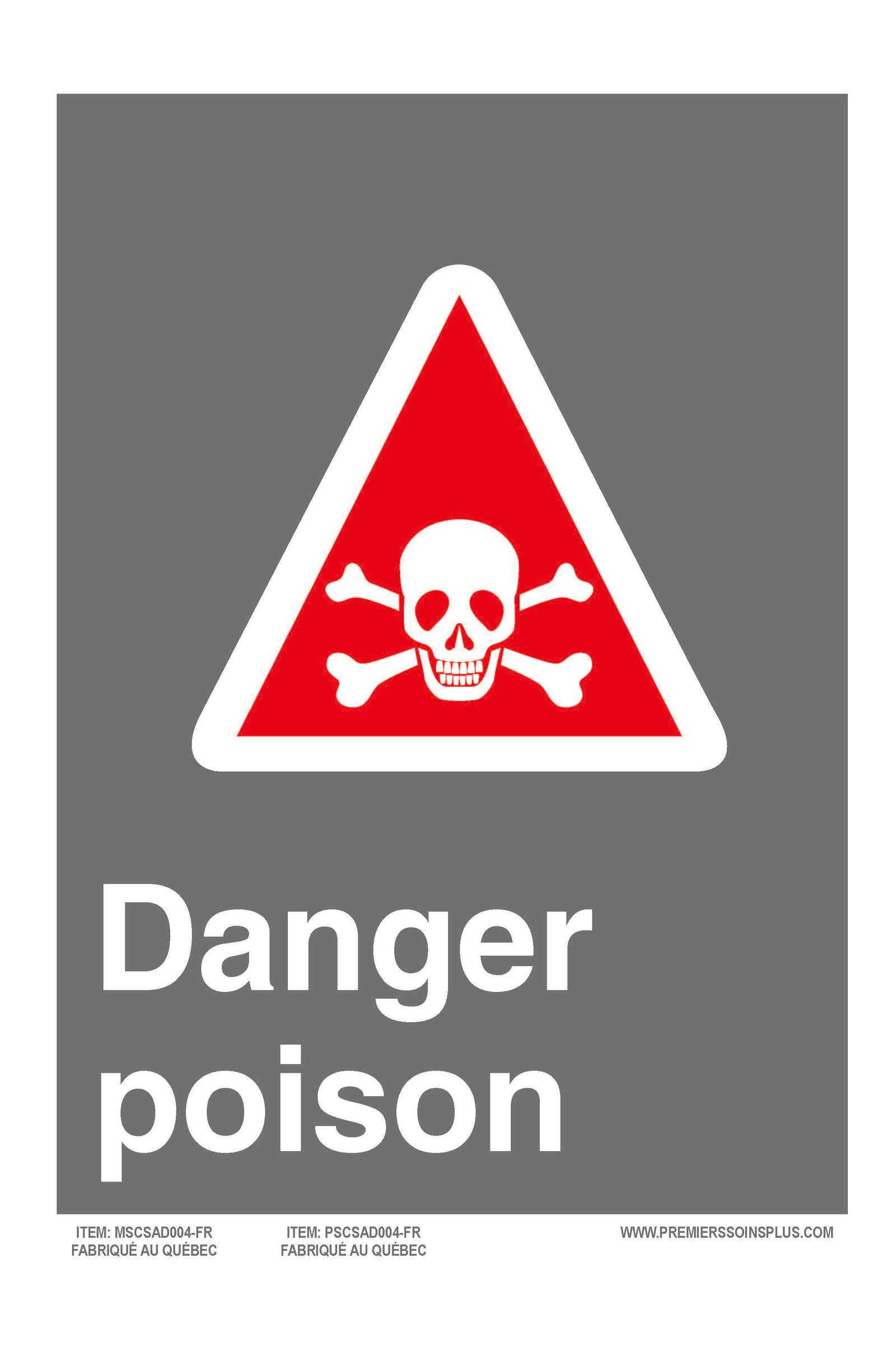 Danger poison - Enseigne